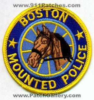 Massachusetts - Boston Police Mounted Police - PatchGallery.com Online Virtual Patch Collection ...